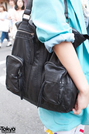 Pink Hair, Studded Glad News Shoes & Gyda Tube Top in Harajuku – Tokyo Fashion