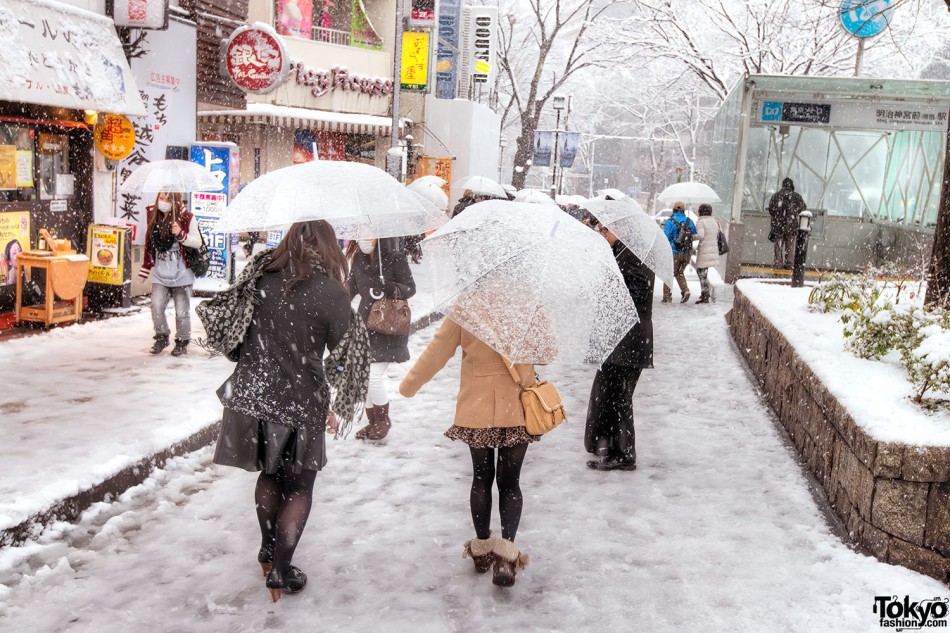 Snow in Harajuku & Shibuya on Coming of Age Day 2013 – Pictures & Video ...