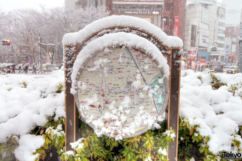 Snow in Harajuku & Shibuya on Coming of Age Day 2013 – Pictures & Video ...