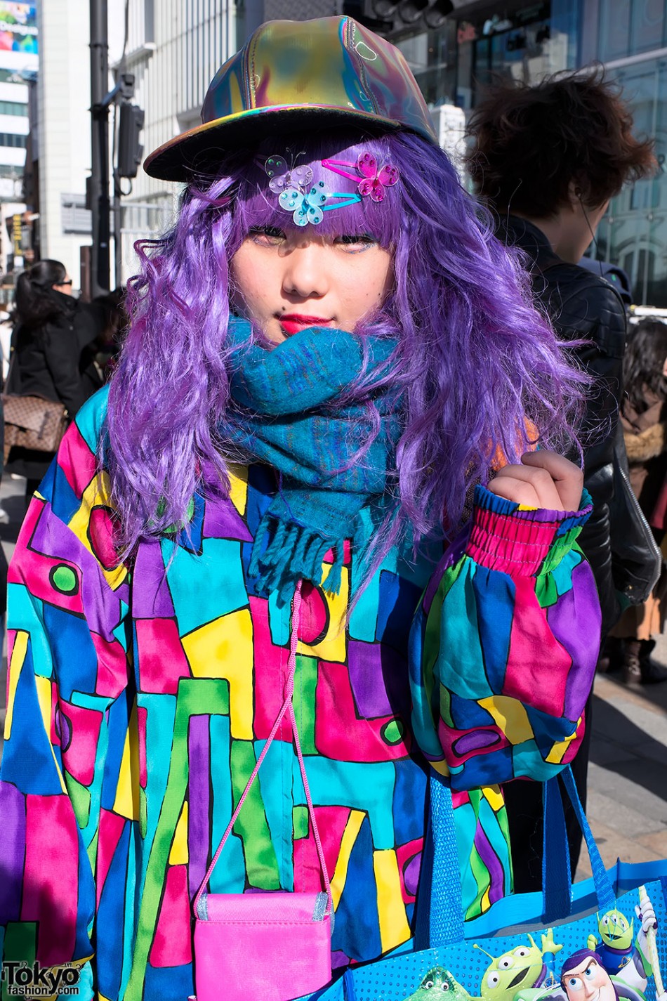 Harajuku Decora w/ Purple Hair, Colorful Fashion & SpongeBob ...