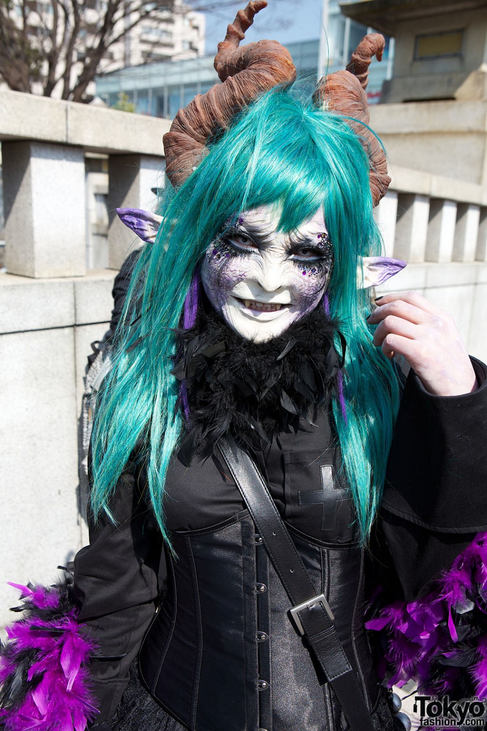 Japanese Shironuri “White Face Monster Party” in Harajuku – Pics ...