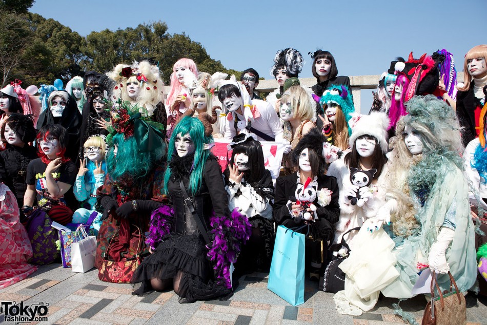 Japanese Shironuri “White Face Monster Party” in Harajuku – Pics ...