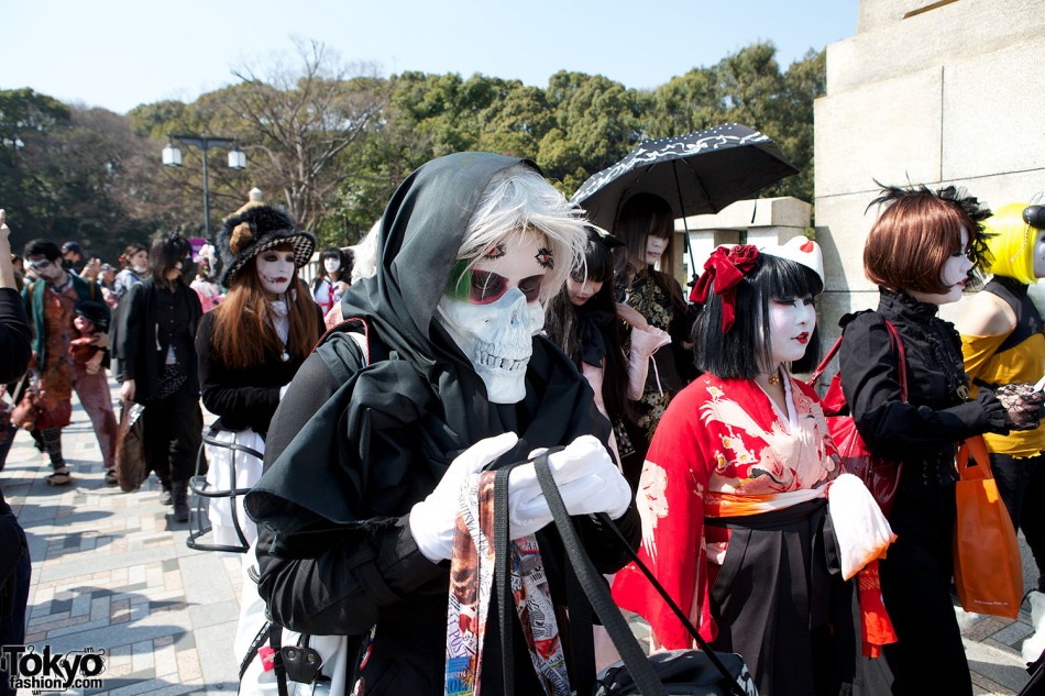 Japanese Shironuri “White Face Monster Party” in Harajuku – Pics ...