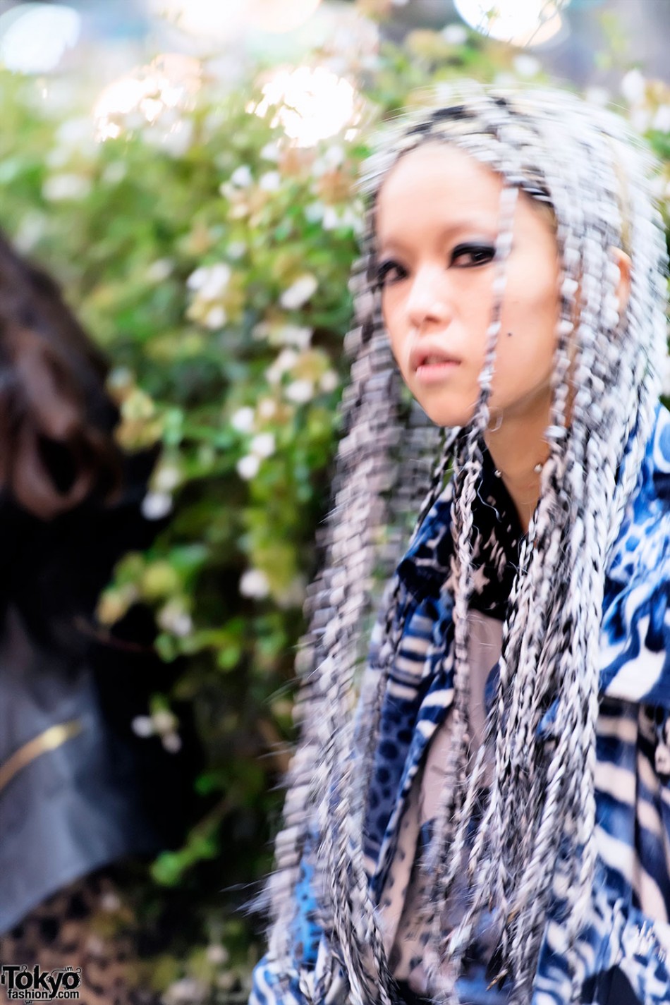 Hirari Ikeda in Shibuya w/ Braids & Studded Platforms – Tokyo Fashion
