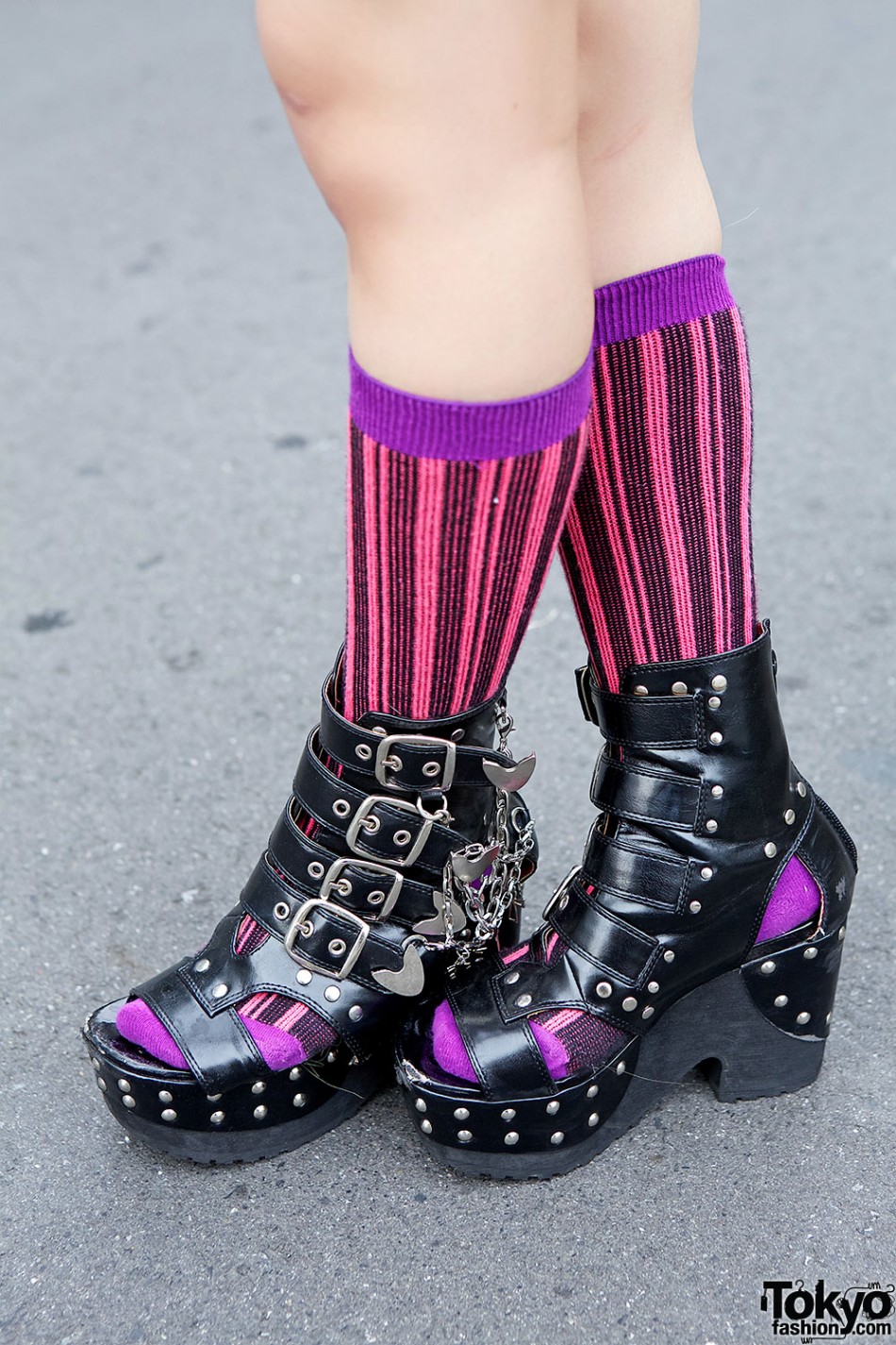 Avantgarde Harajuku Harness, Blue Hair & Yosuke Platform Boots – Tokyo ...