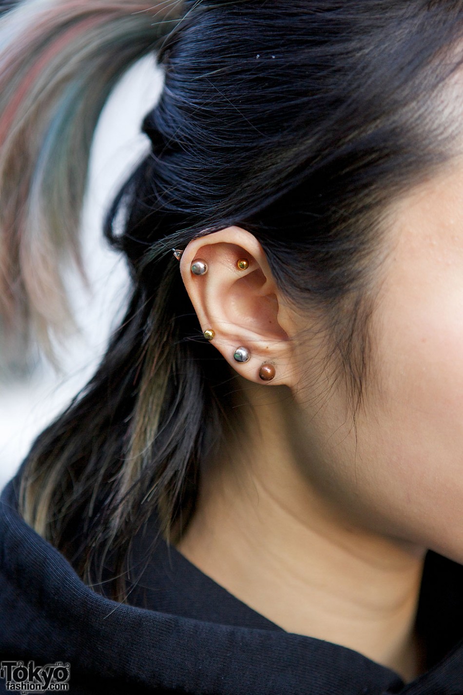 Supreme Flags Hoodie w/ Maxi Skirt, Piercings & Pastel Ponytail – Tokyo ...