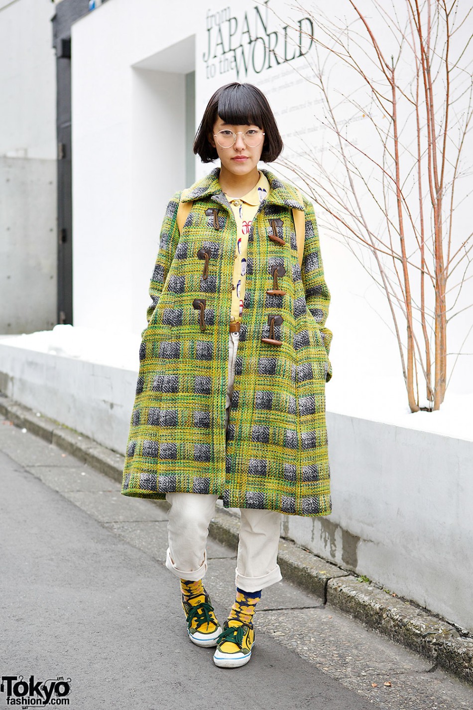 Plaid Coat in Harajuku – Tokyo Fashion