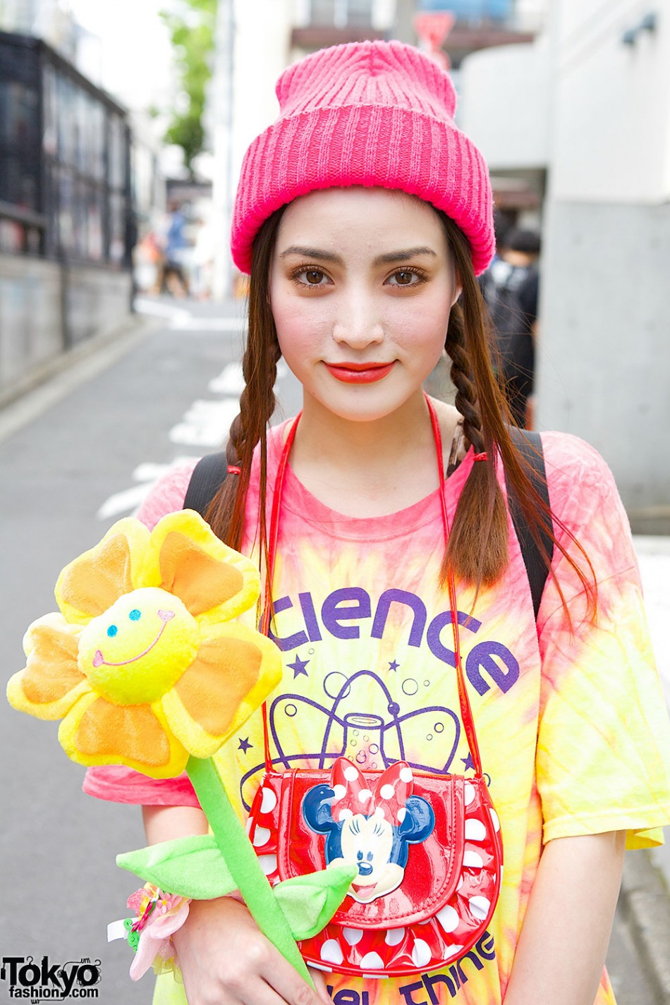 Harajuku Sisters w/ Tiger Head Backpacks, Nadia, WEGO, Mickey & Minnie ...