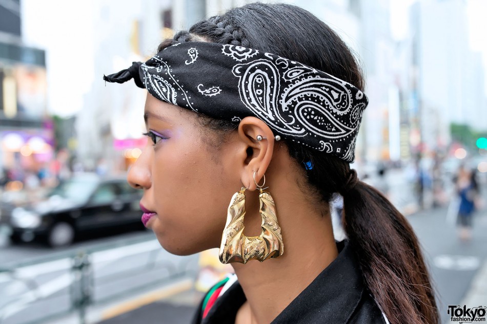 Pin Nap Fringe Denim Shorts, Logo Top & YRU Platforms in Harajuku ...