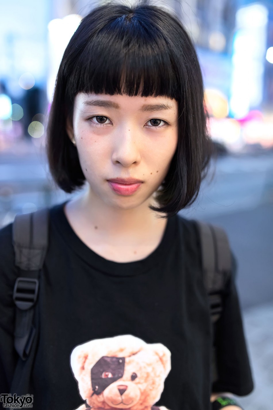 Rock Style Harajuku Girls w/ Devilish Tee, Winged Backpack & Hysteric ...