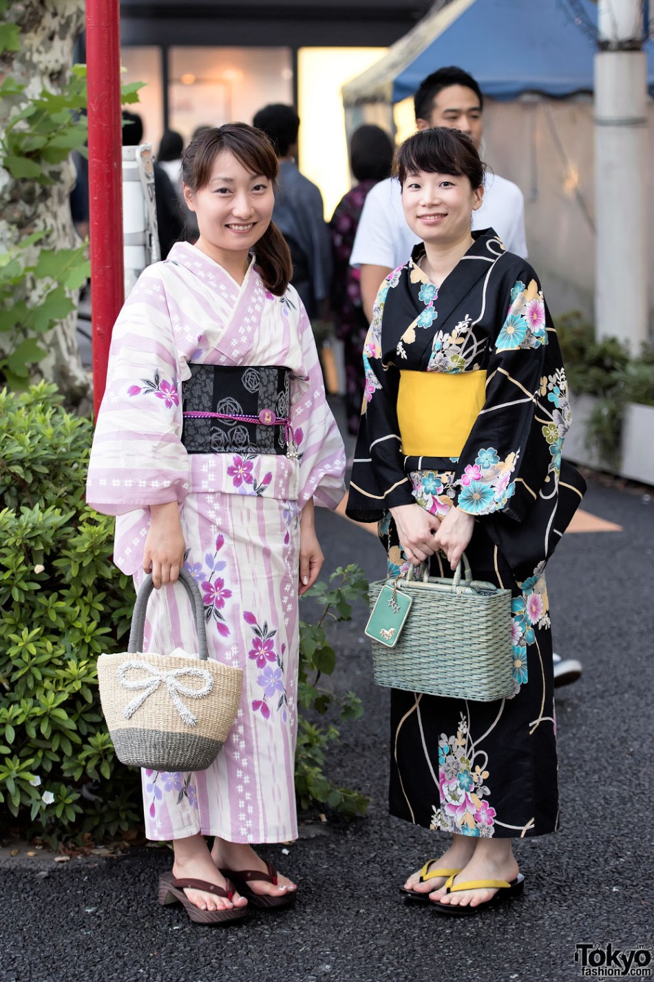 Japanese Yukata Pictures in Harajuku at Jingu Gaien Fireworks Festival – Tokyo Fashion