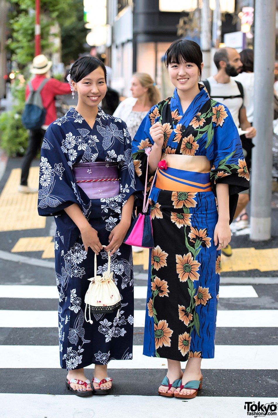 Japanese Yukata Pictures in Harajuku at Jingu Gaien Fireworks Festival – Tokyo Fashion