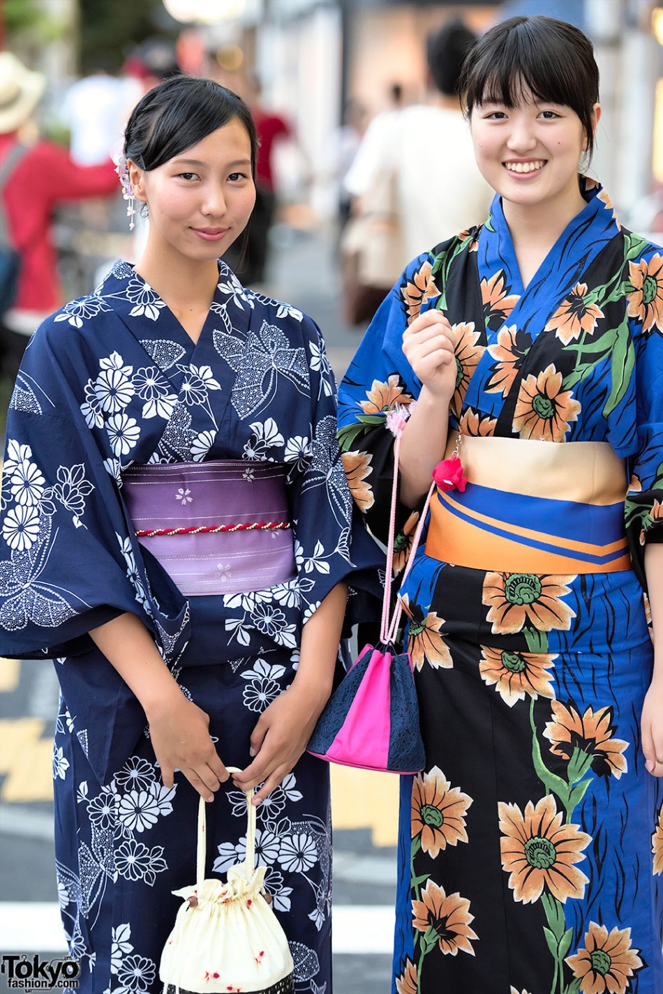 Japanese Yukata Pictures in Harajuku at Jingu Gaien Fireworks Festival – Tokyo Fashion