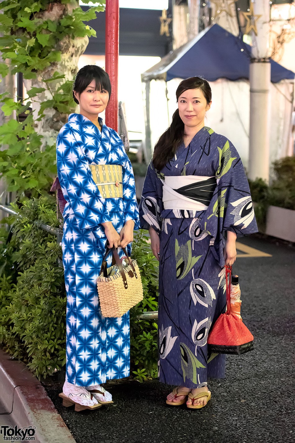 Japanese Yukata Pictures in Harajuku at Jingu Gaien Fireworks Festival