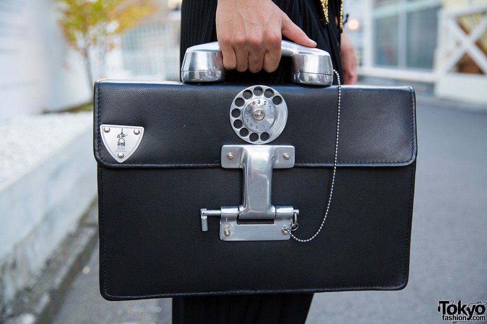 Harajuku Guy w/ Black Sombrero, Retro Suit, Telephone Briefcase ...