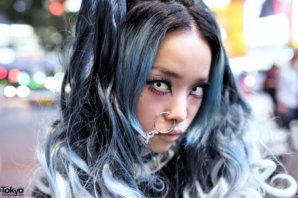 Hirari Ikeda w/ “SAD” Top, Ambush Claw Choker & DAMAGE Bag in Shibuya ...