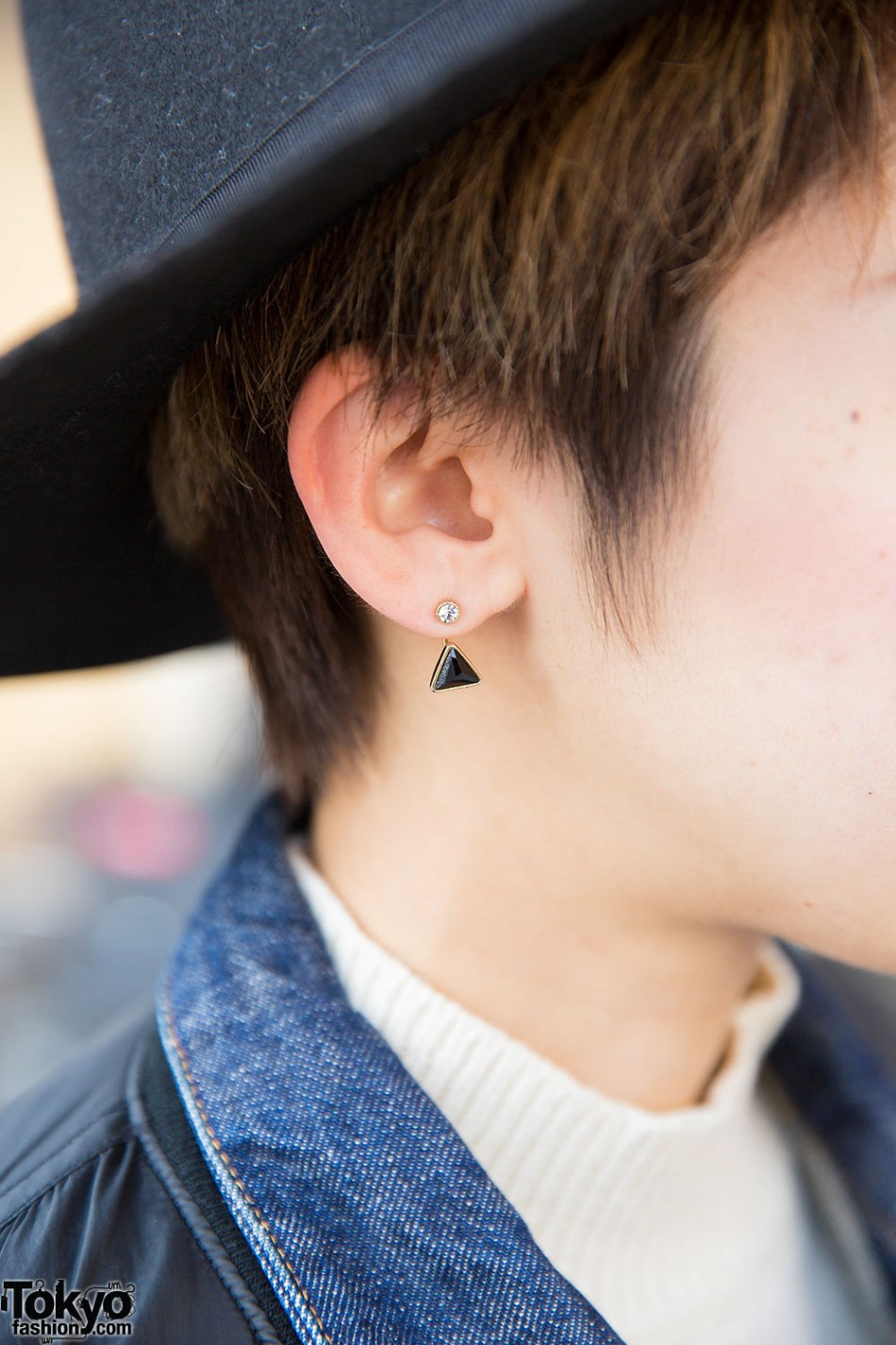 Harajuku Girl in Layered Jackets w/ Hat, Snidel Shoes & Moussy Jeans ...