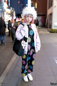 Harajuku Girl in Fuzzy Hat w/ Galaxxxy, Milkboy, Spank! & Joyrich ...