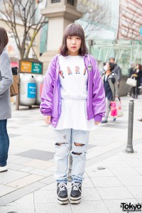 Nadia Harajuku Jacket, Joyrich, Ripped Jeans & Plush Backpack – Tokyo ...