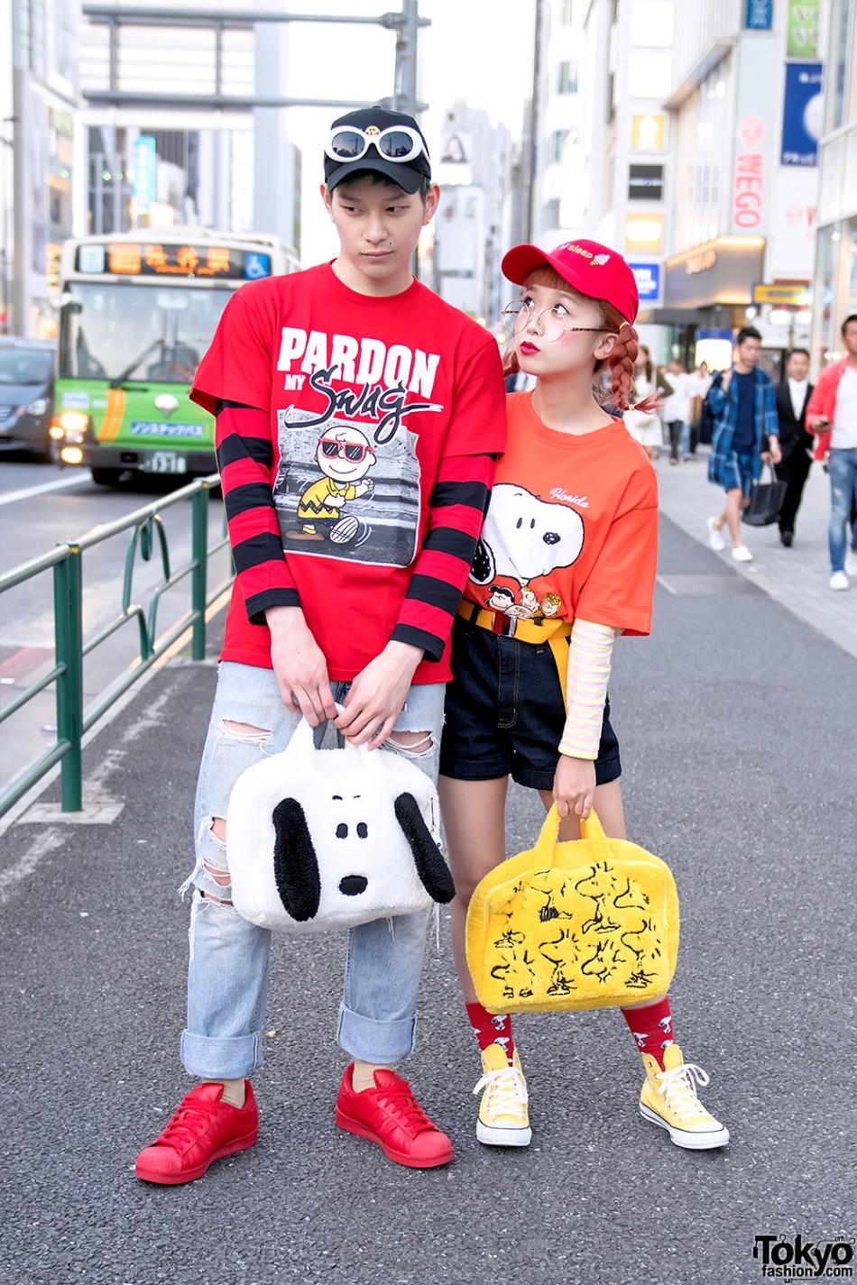 Super Cute Snoopy & Charlie Brown Street Styles in Harajuku – Tokyo Fashion