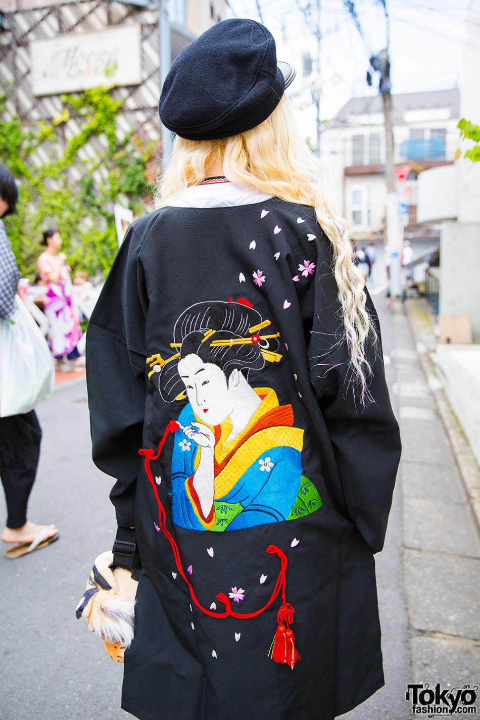 Blonde Harajuku Girl in Remake Fashion, Geisha Jacket & Buffalo ...