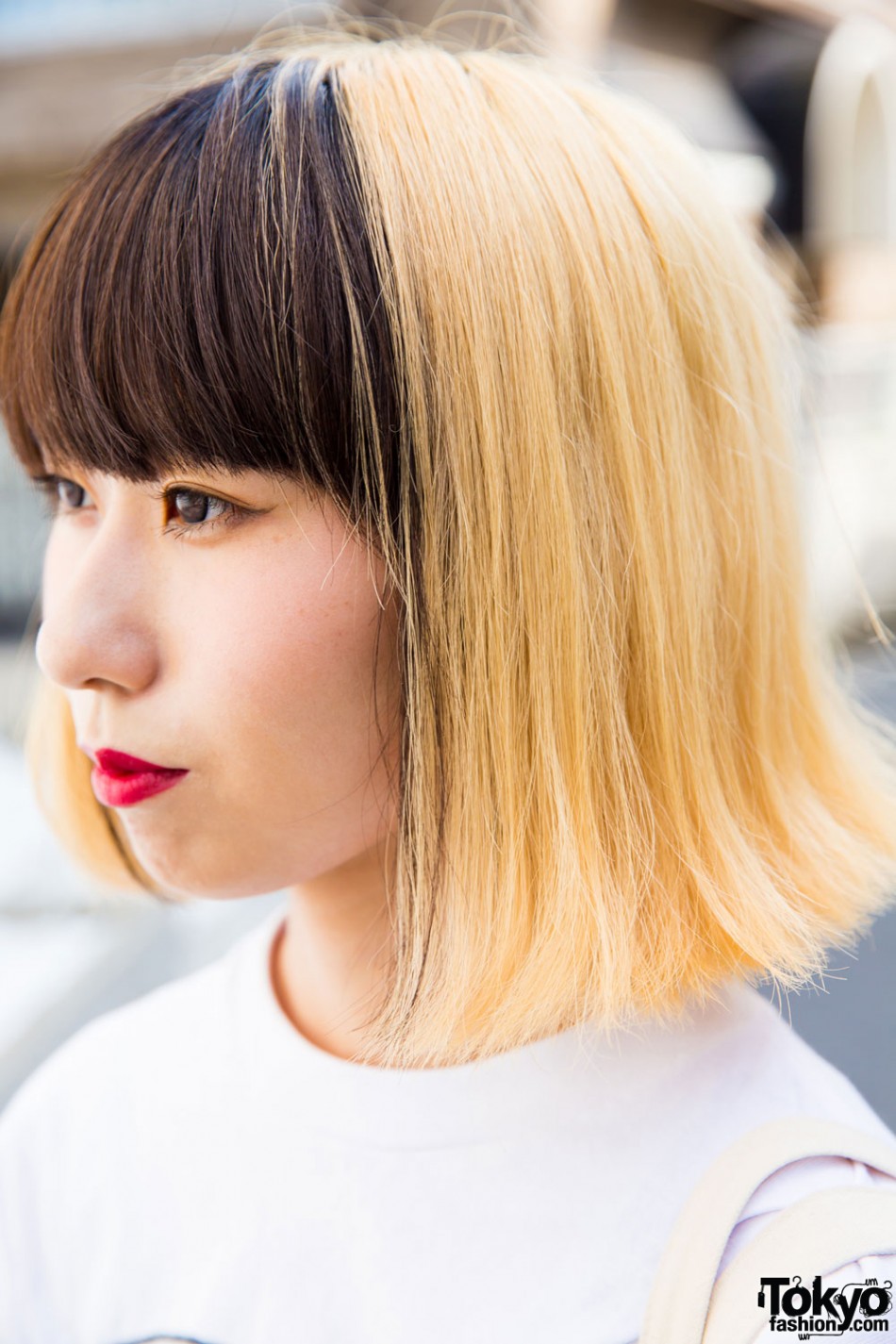 Harajuku Girl w/ Two-tone Hair in Sporty Chic w/ Faith Tokyo, Converse ...