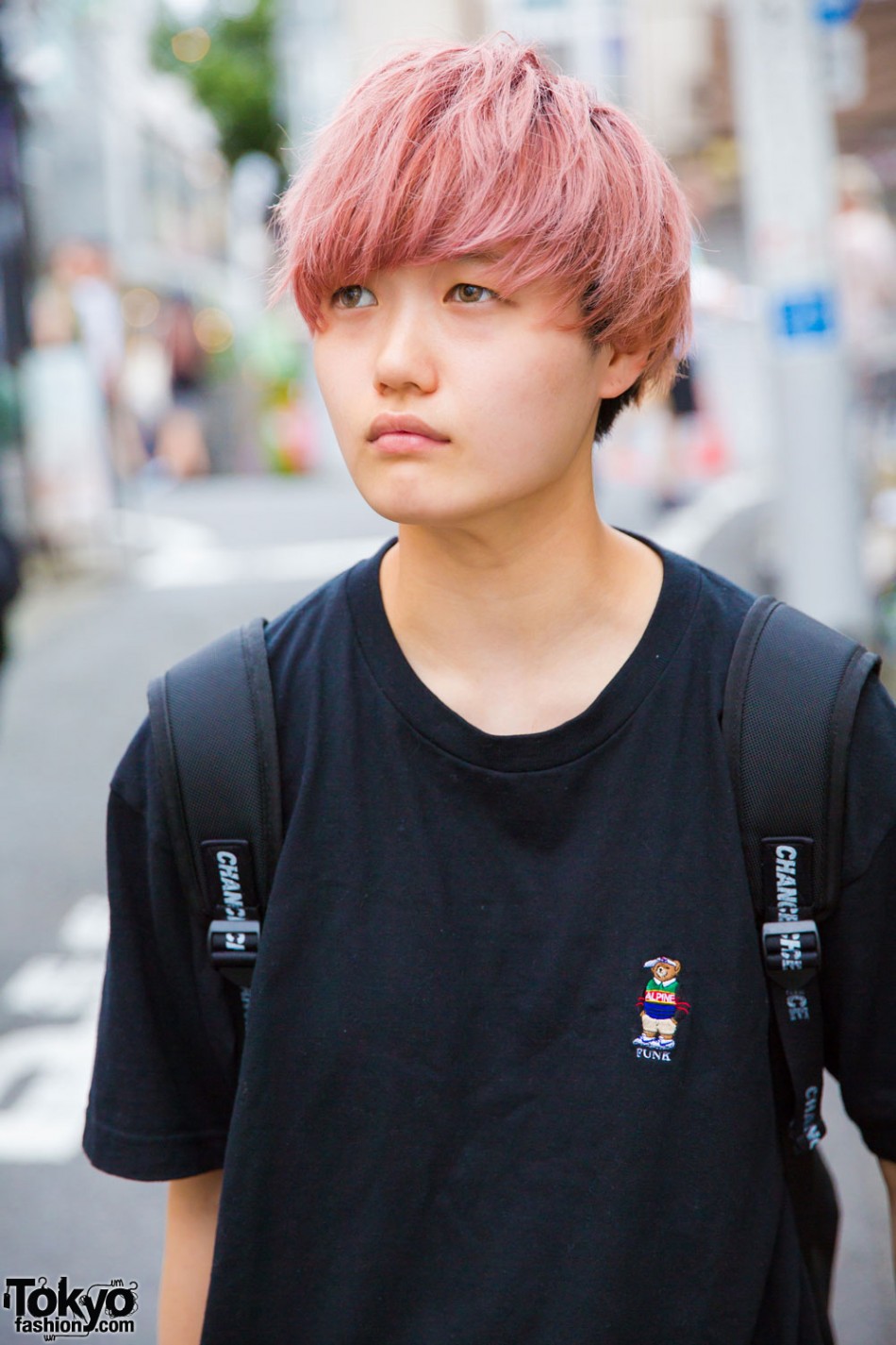 Pink Haired Harajuku Guy In Minimalist Street Style w/ Chance Chance ...