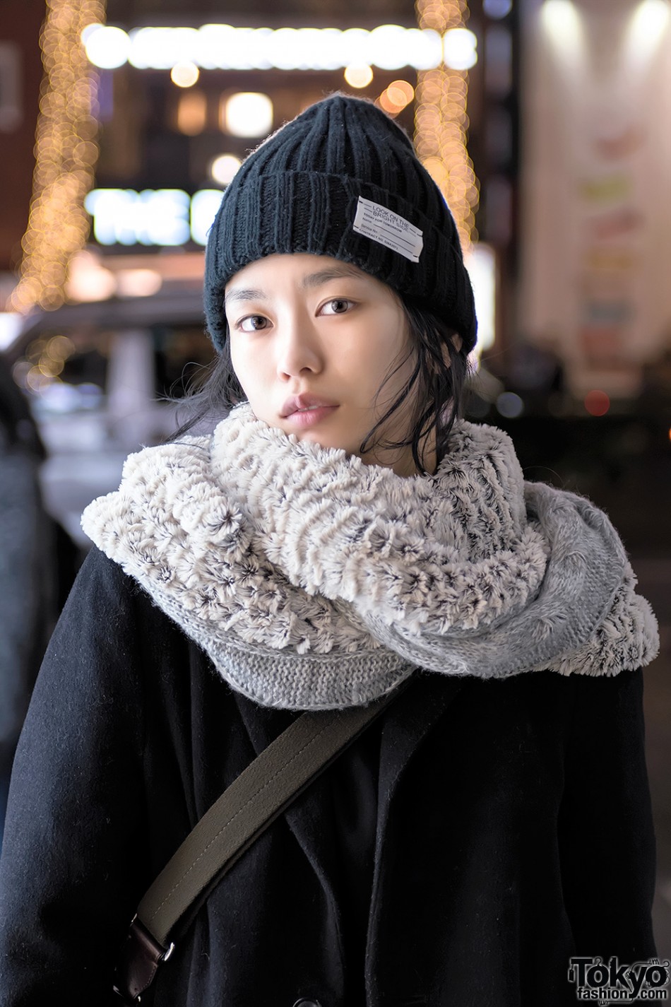 Japanese Model’s Harajuku Street Style w/ I am I Coat, Converse ...