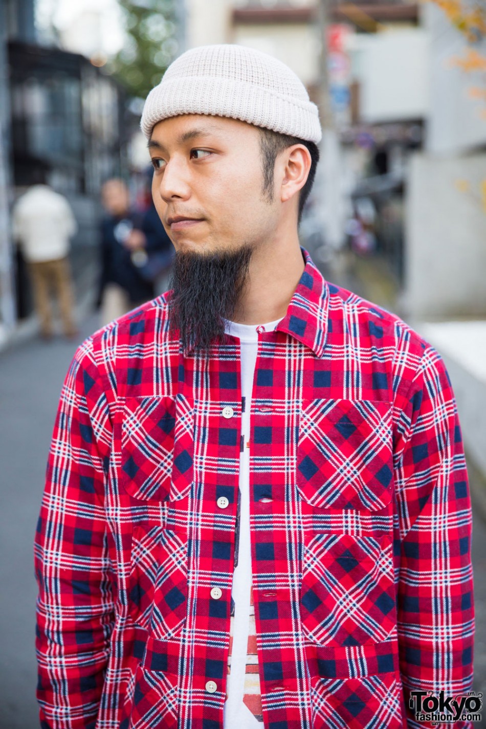 Harajuku Guy in Plaid Street Style by South2 West8 & Converse Sneakers ...