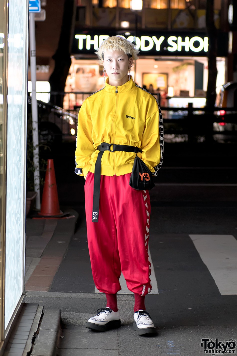 Yellow & Red Tokyo Street Style w/ Yohji Y-3, George Cox, Hummel ...