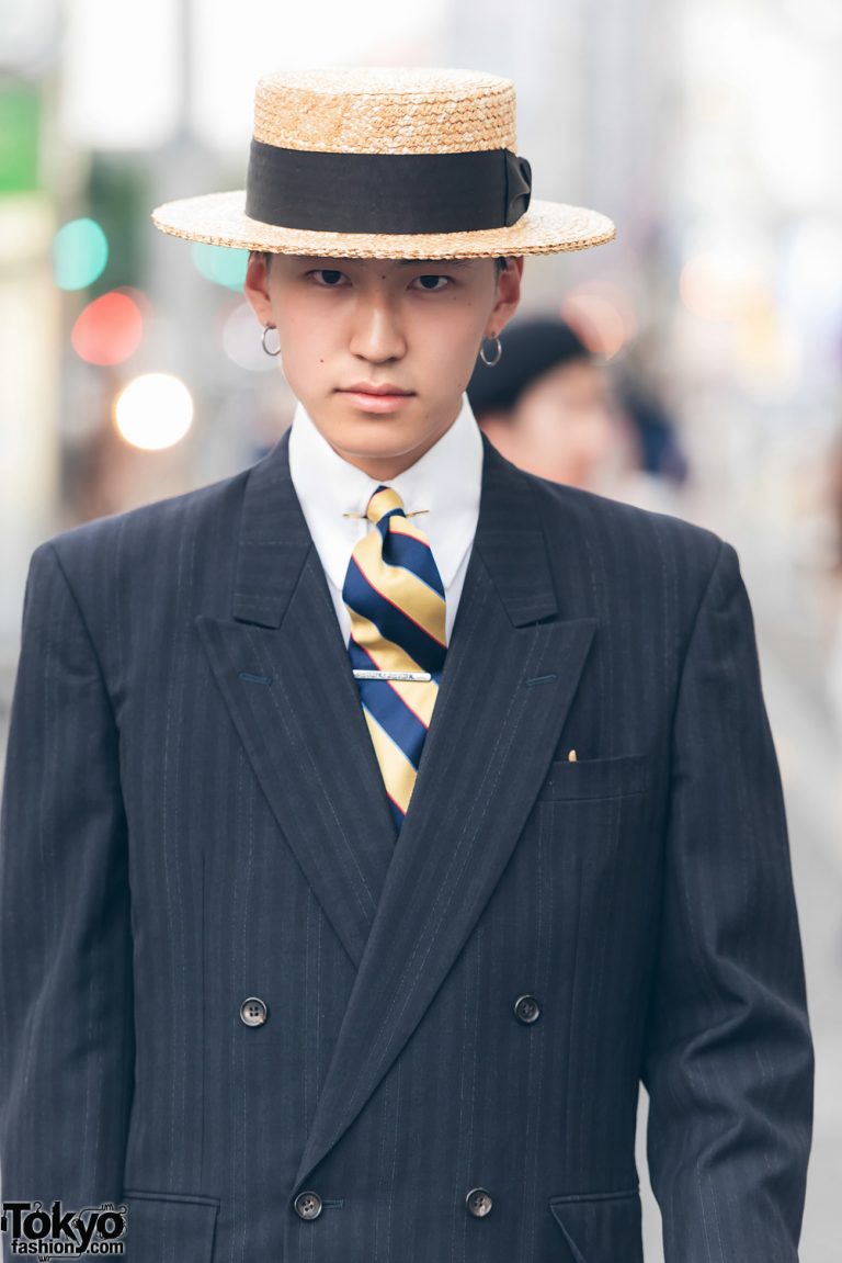 Dapper Retro Menswear Street Style in Harajuku w/ Comme des Garcons ...