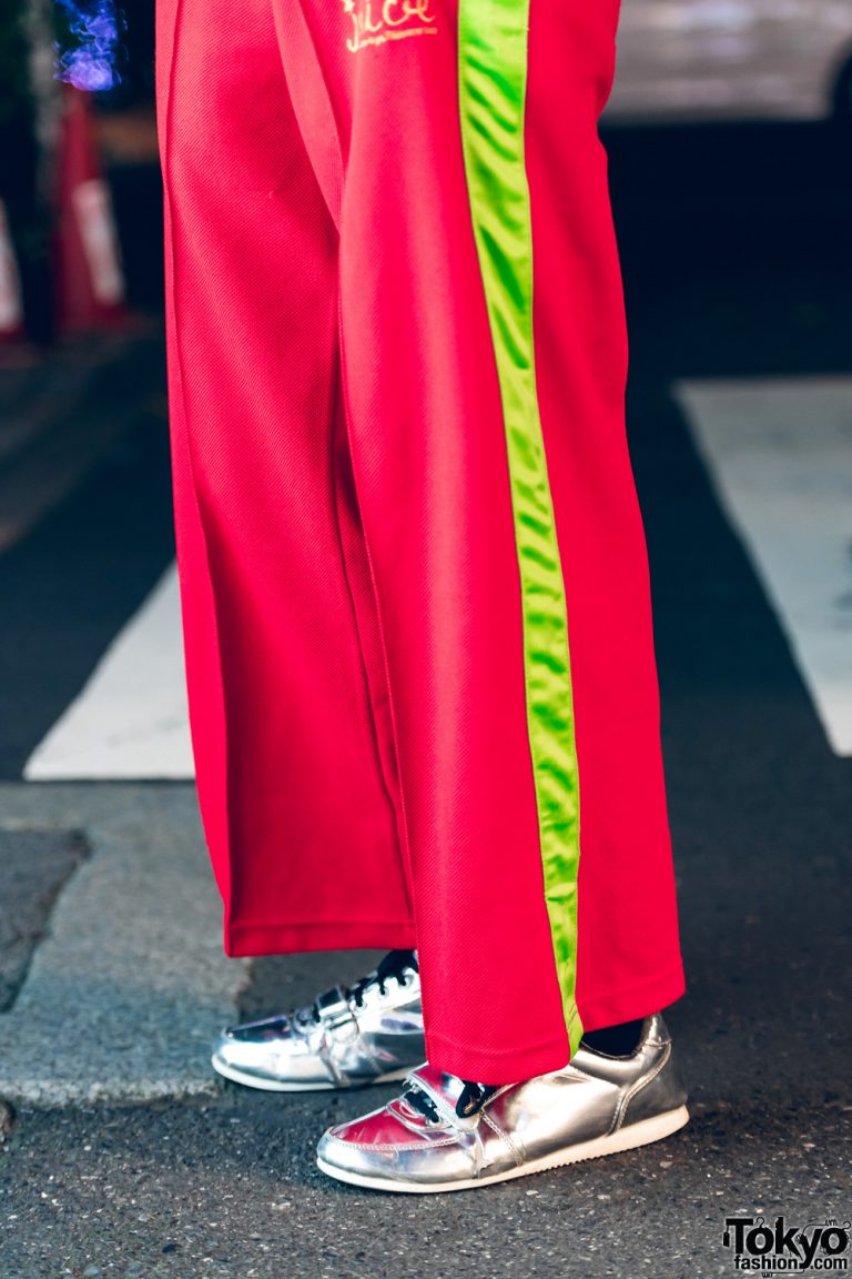Hooded Japanese Fashion Student in Harajuku w/ Remake Sleeveless Shirt ...