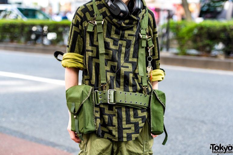Green Camo Tactical Japanese Streetwear Style w/ Comme des Garcons ...