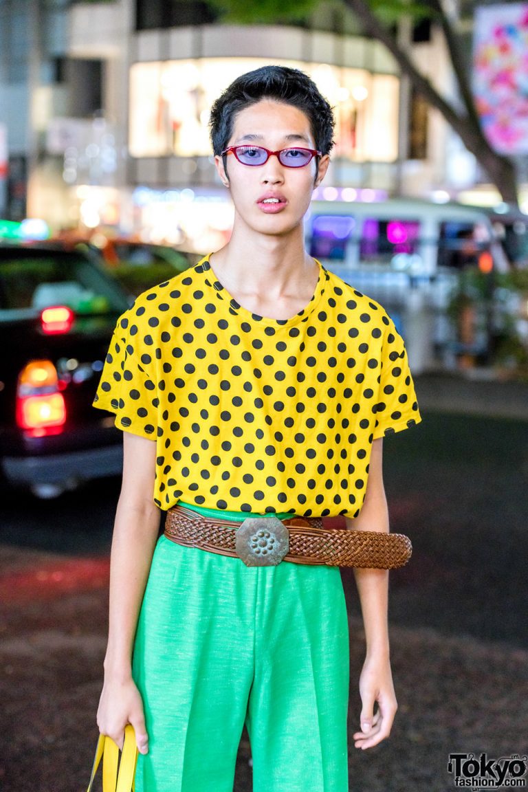 Colorful Retro Japanese Street Style in Harajuku w/ Vintage Fashion ...