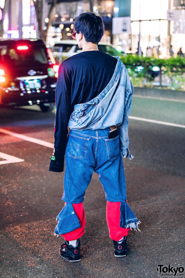 Harajuku Duo in Vintage Denim Japanese Street Styles w/ O.Well ...