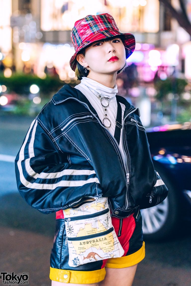Sporty Chic Tokyo Street Fashion w/ Dolls Kill Shorts, Vintage ...