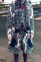Christopher Nemeth Rope Print Fashion in Harajuku w/ Beret, Layered ...