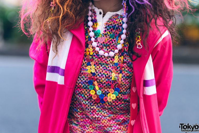 Kawaii Harajuku Hadeko Street Styles w/ Fuzzy Monster Hat, Heart ...