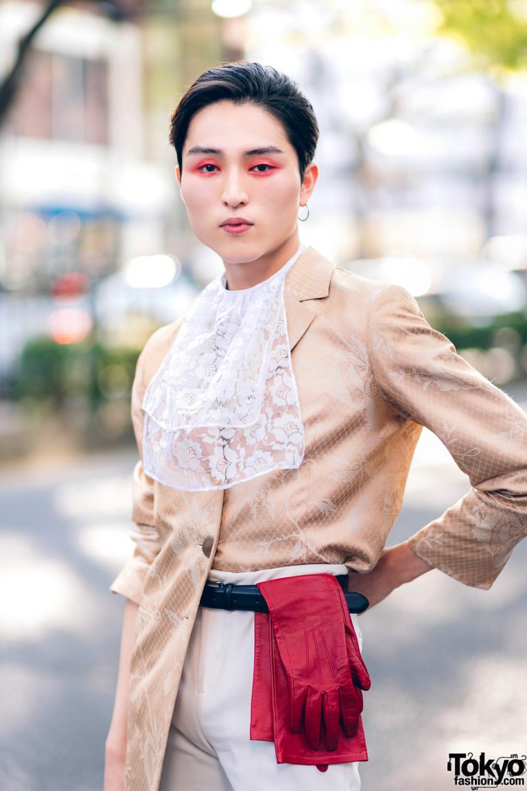 Vintage Equestrian-Inspired Japanese Street Style w/ Red Eye Makeup ...