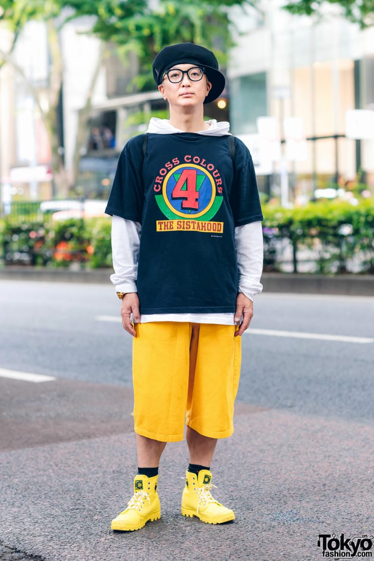 Cross Colors Street Fashion w/ Newsboy Cap, Champion Hoodie, Striped ...