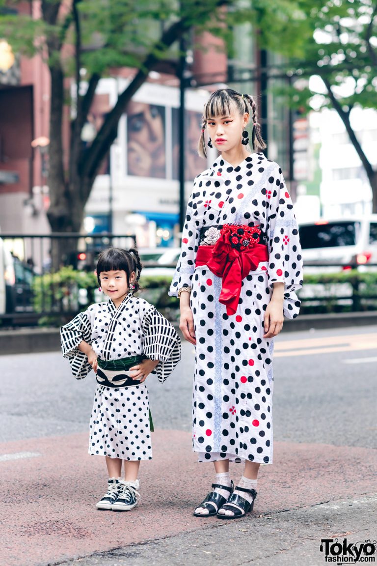 The Ivy Tokyo Jewelry Designer & Daughter in Harajuku Summer Yukata ...