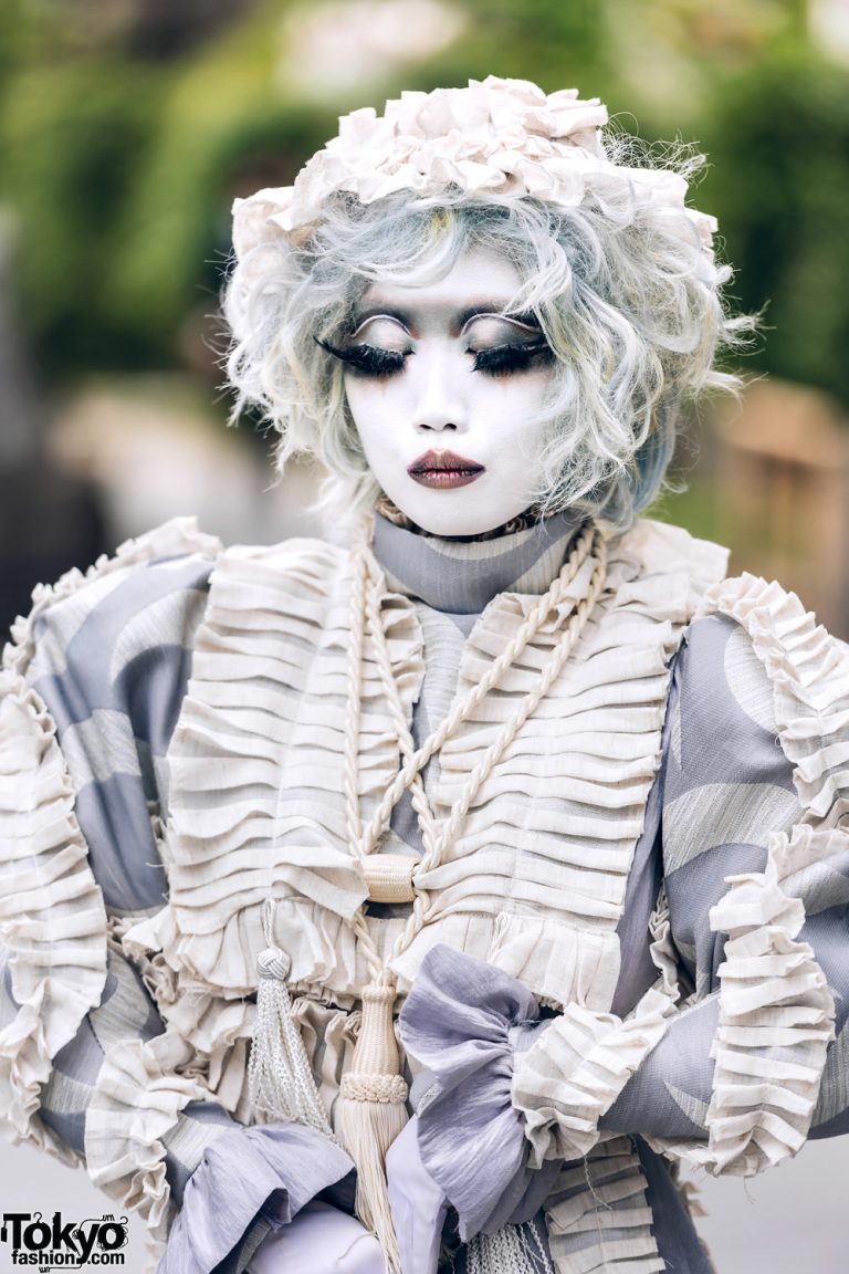 Japanese Shironuri Artist Minori in Vintage, Handmade & Remake Fashion ...