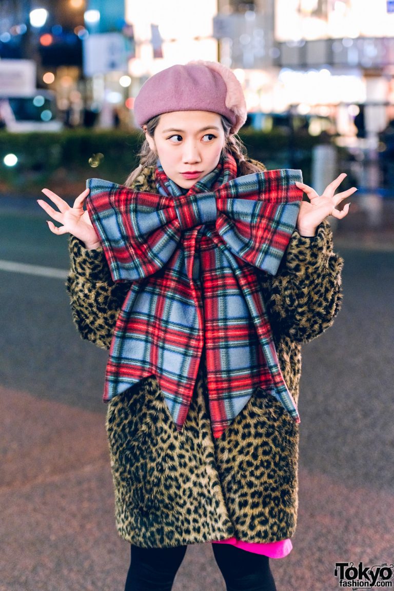 Tempura Kidz Karin’s Style w/ Furry Pillbox Hat, Leopard Print Coat ...