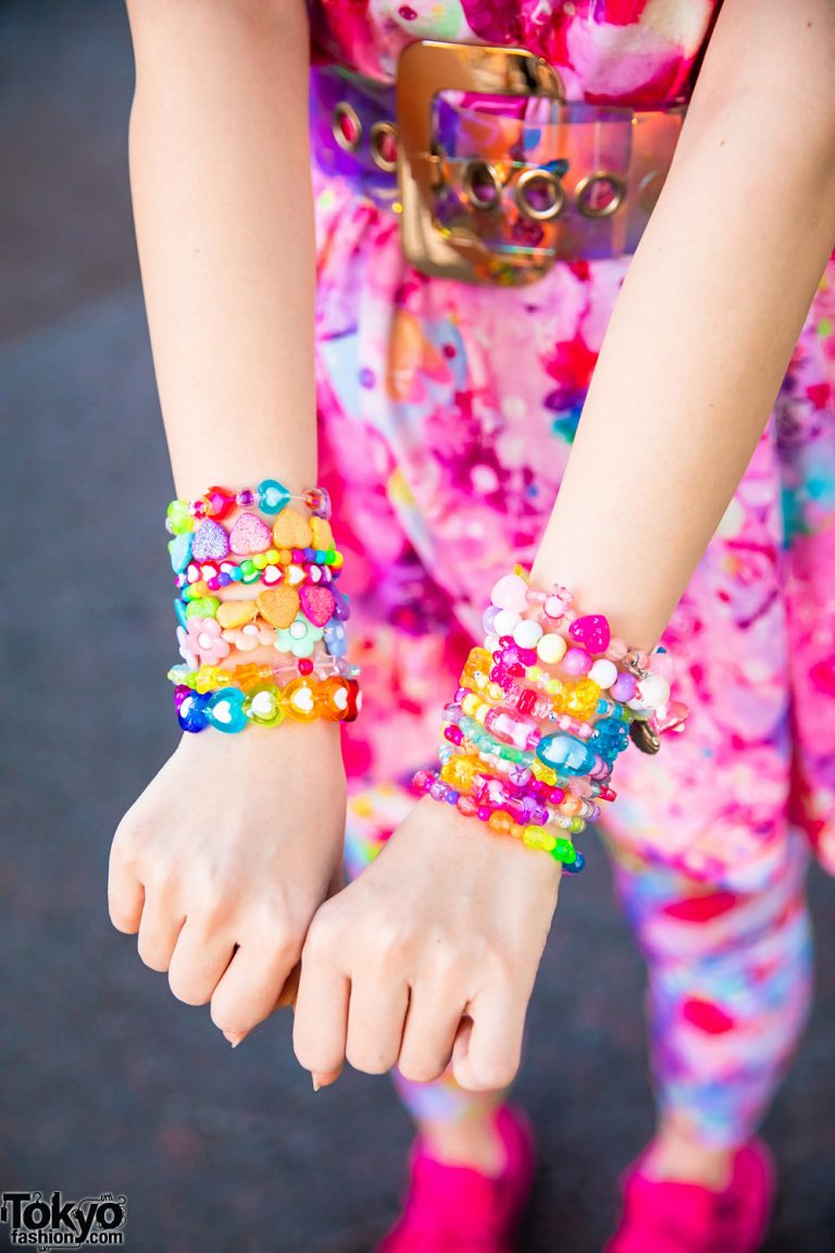 Pink Decora Fashion w/ Twin Tails, Hair Clips, 6%DOKIDOKI Printed Top ...