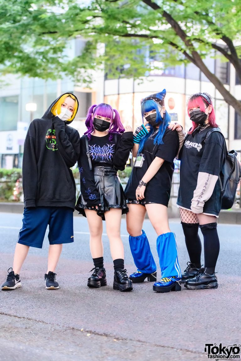 Rainbow Panic Japanese Idols in Tokyo w/ Colorful Hairstyles, Mishka ...