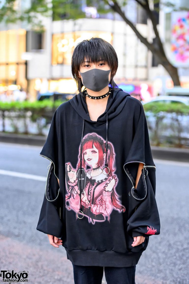 Harajuku Street Styles w/ Shiina Pikarin x Reflem Hoodies, Hypercore ...