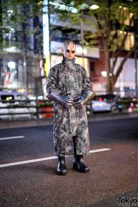 Korean Street Style in Harajuku, Japan w/ Giant Metal Glove & Thug Club ...