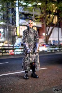 Korean Street Style in Harajuku, Japan w/ Giant Metal Glove & Thug Club ...